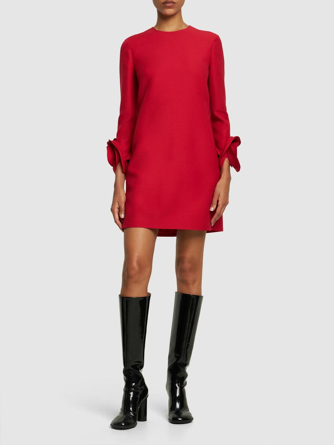 Valentino Red Dress With Roses