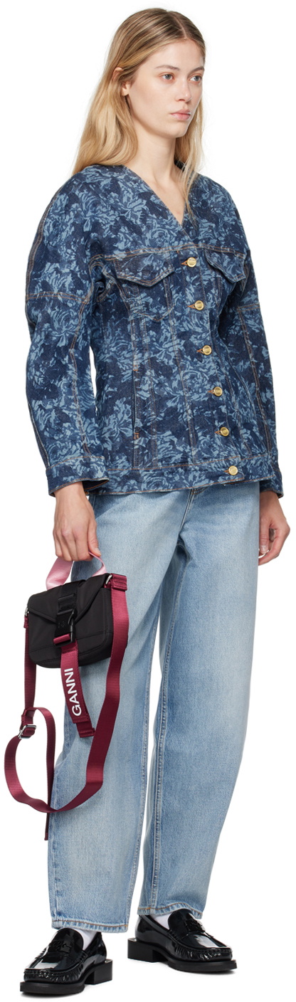 GANNI Blue Stary Jeans GANNI