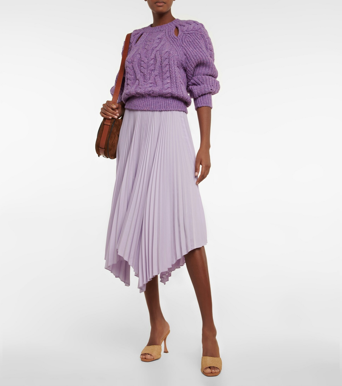 Polo Ralph Lauren - Pleated georgette midi skirt Polo Ralph Lauren