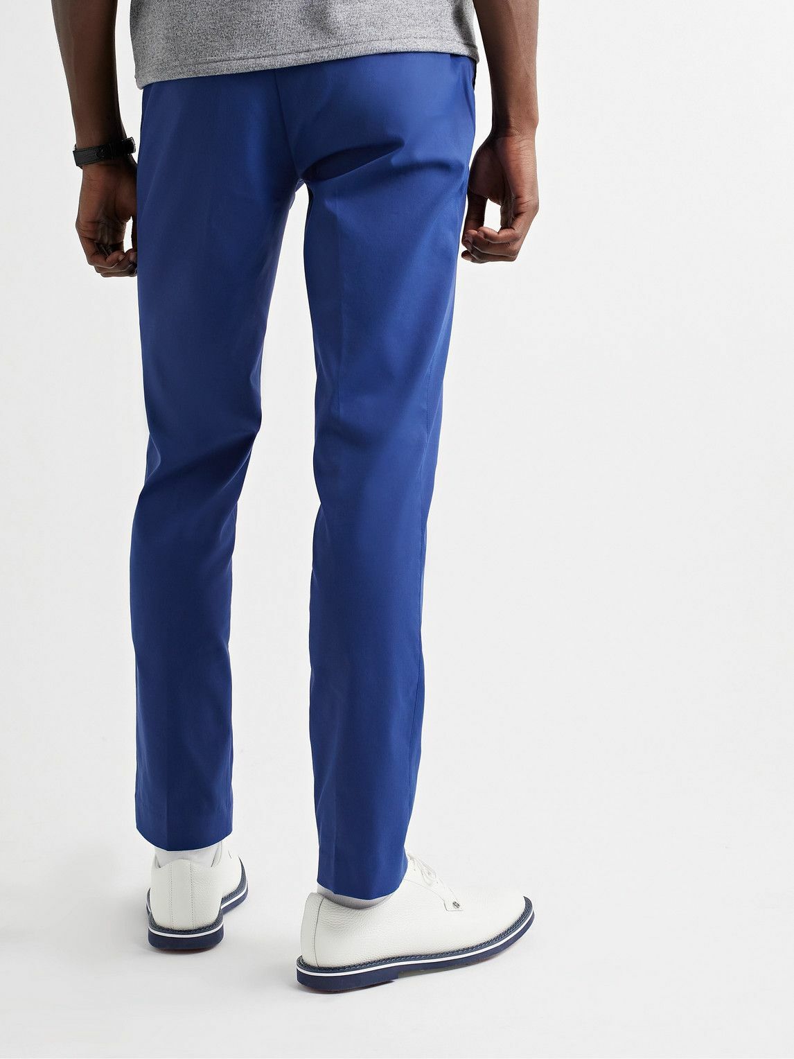 Peter Millar - Raleigh Slim-Fit Tech-Twill Golf Trousers - Blue Peter ...