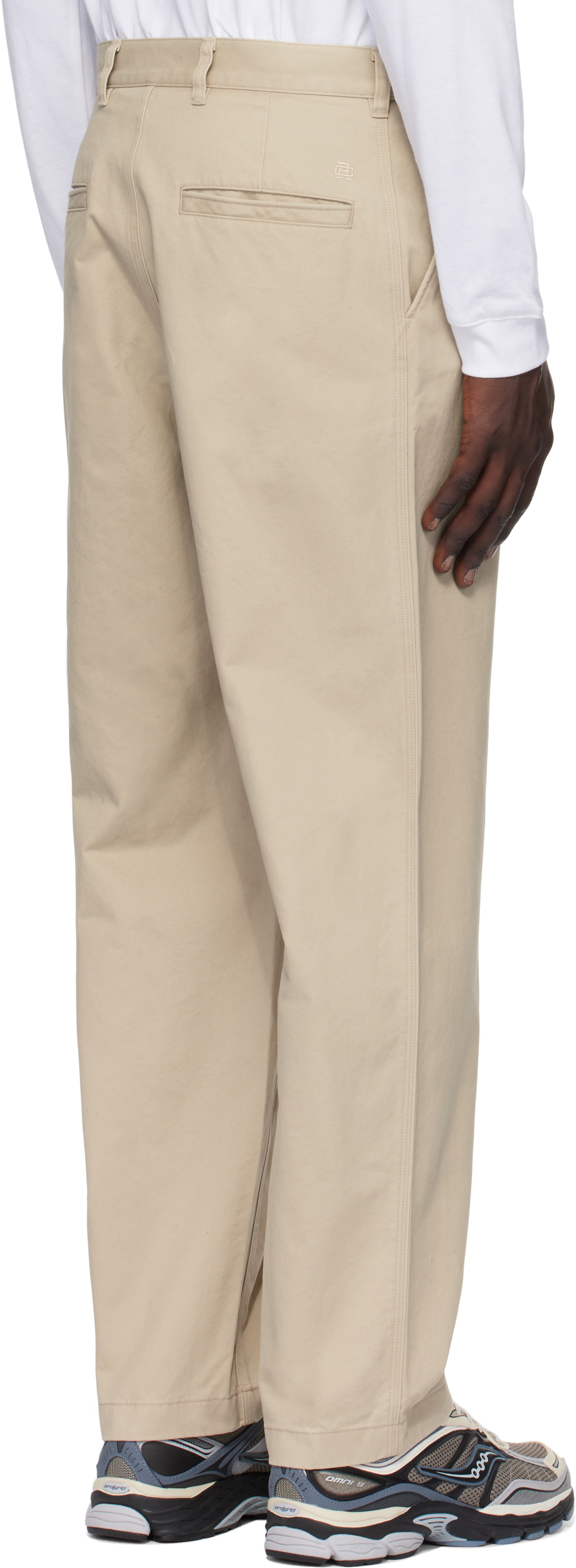 Reigning Champ Beige Cotton Chino Sophomore Trousers Reigning Champ