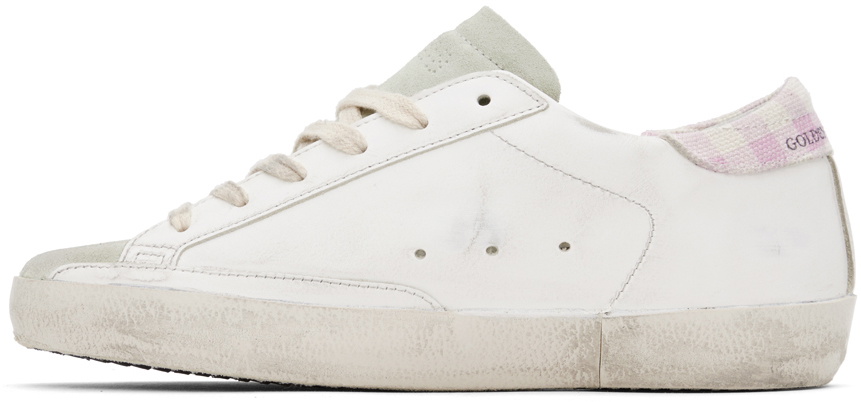Golden Goose SSENSE Exclusive White & Gray Super-Star Sneakers Golden ...