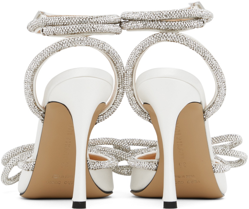 MACH & MACH White Double Bow Heels MACH & MACH