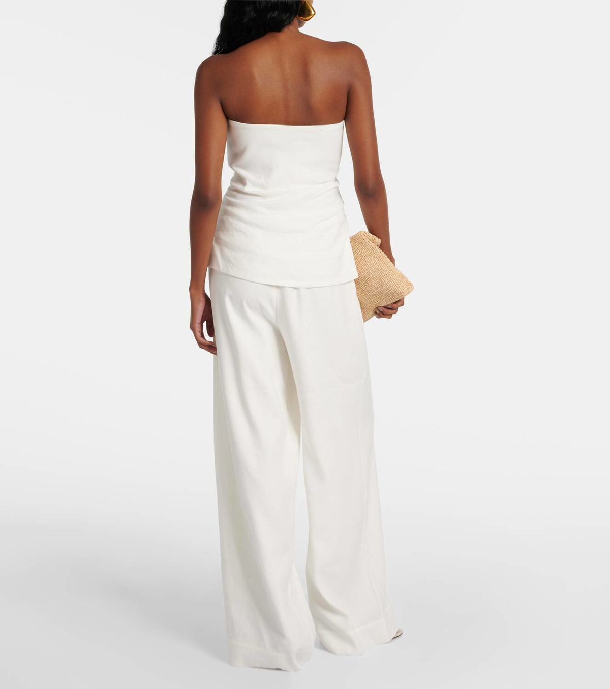 SIR Dorian linen-blend tube top SIR.