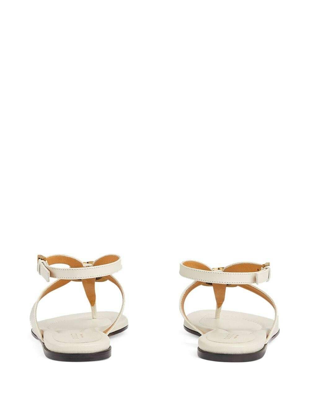 GUCCI - Gg Marmont Leather Sandals Gucci