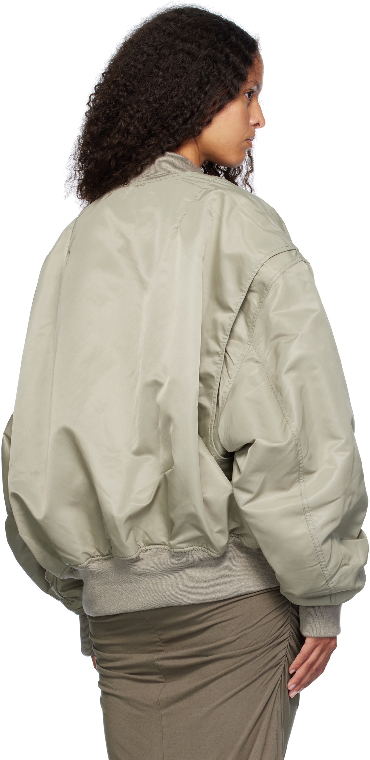 Entire Studios Gray Broad Bomber Jacket Entire Studios