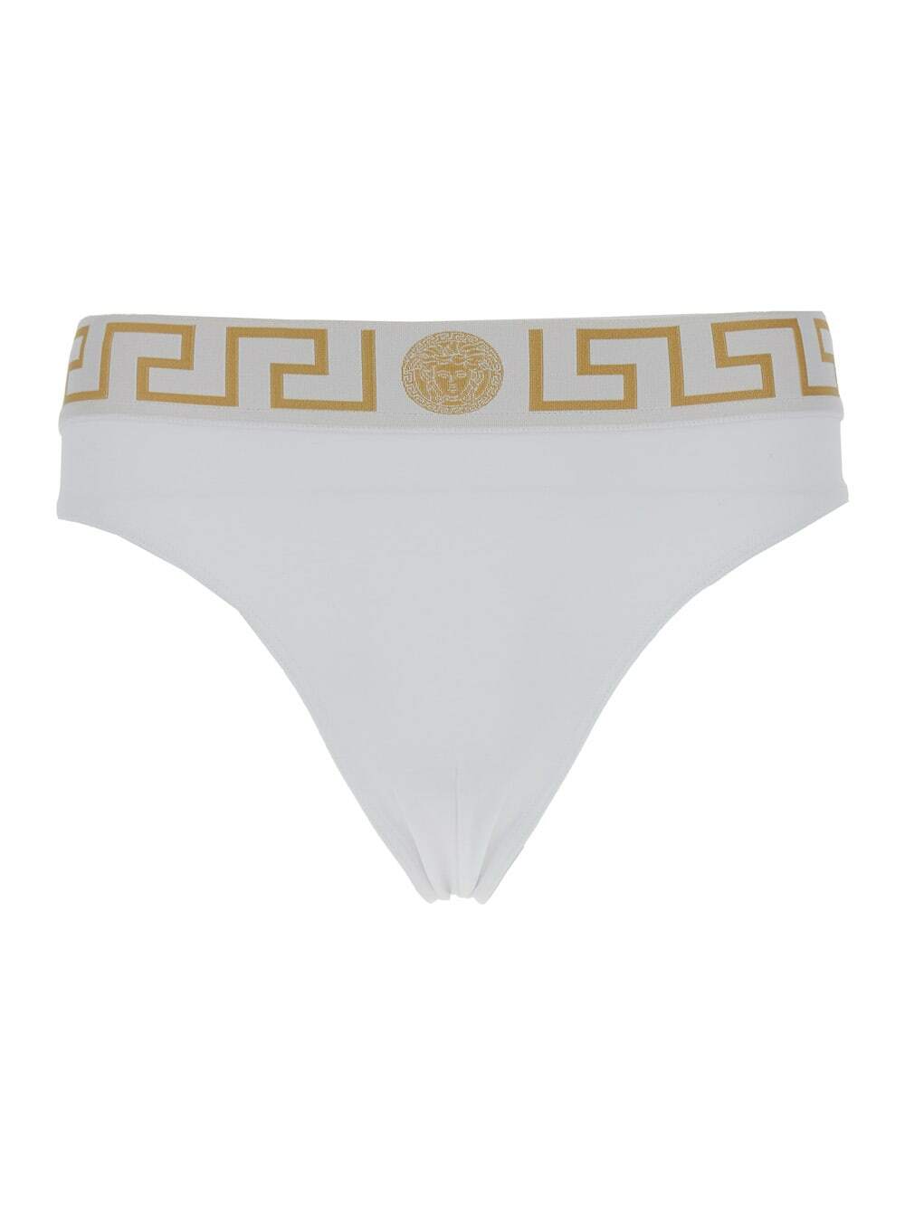 Versace Speedo With Greca Detail In Tech Fabric Man Versace