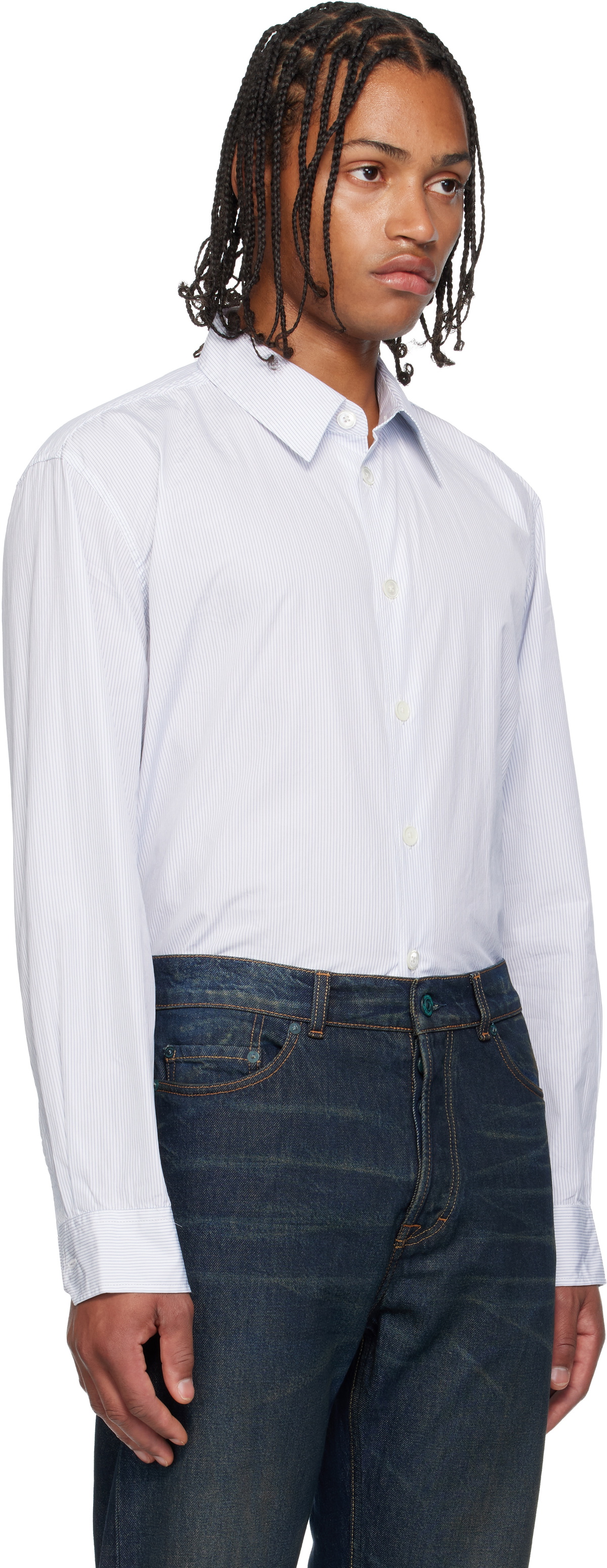 OUR LEGACY White & Blue Beyond Shirt Our Legacy