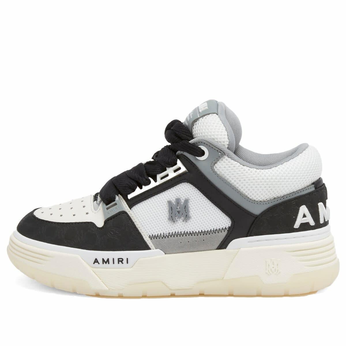 AMIRI Men's MA-1 Quad Debossed Nubuck Sneaker in Black Amiri
