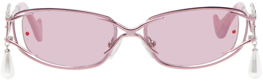 Le Specs Pink Ian Charms Edition Daddy's Girl Sunglasses Le Specs