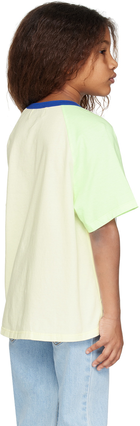 Bobo Choses Kids Off-White Color Block T-Shirt Bobo Choses