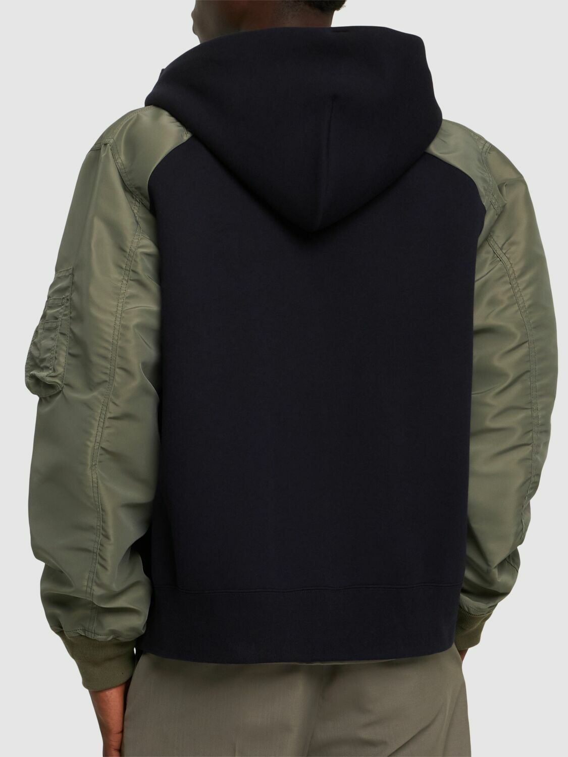 SACAI Sponge Cotton Blend Hoodie Sacai