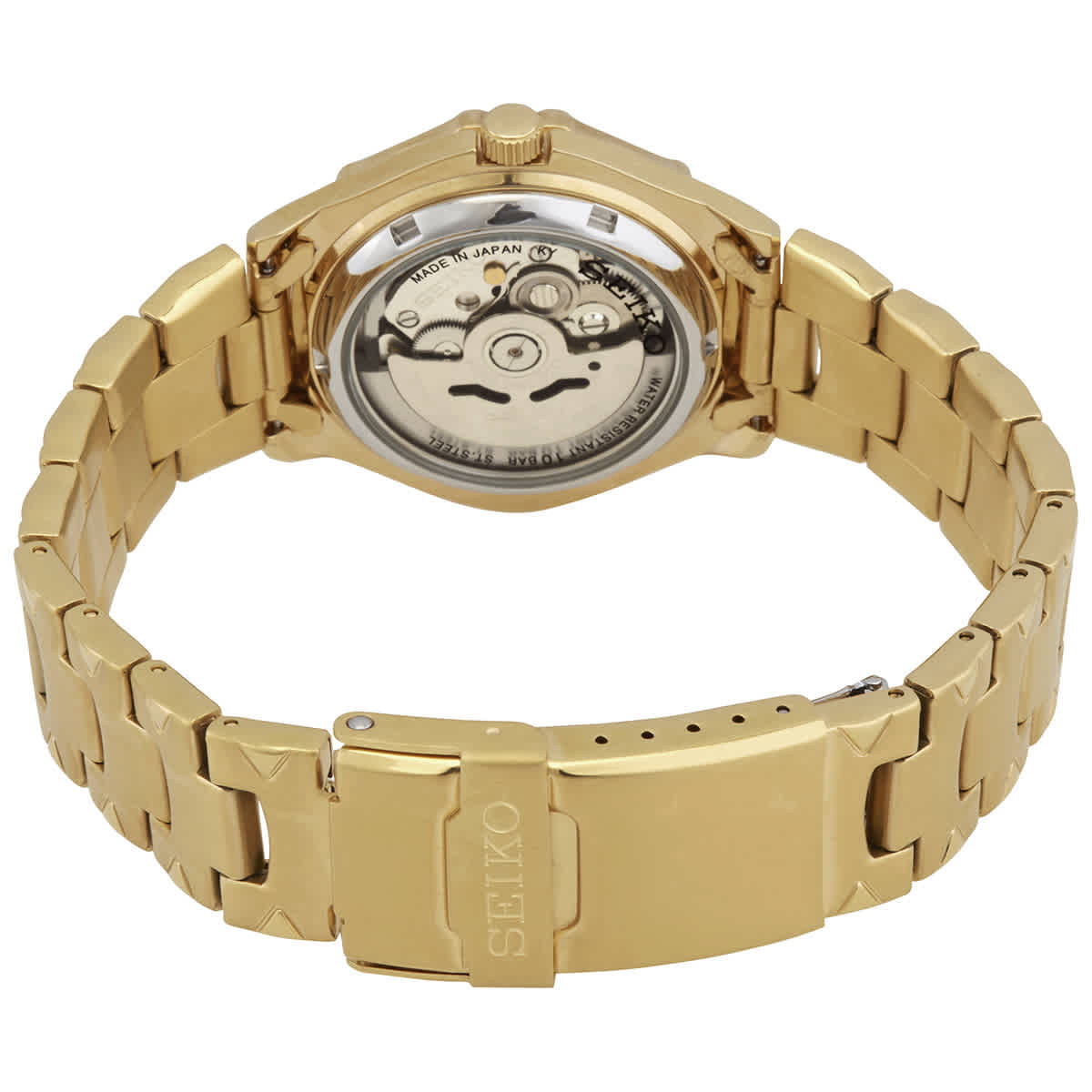 Seiko 5 Automatic Gold Dial Yellow Gold-tone Mens Watch SNZ460J1 Seiko
