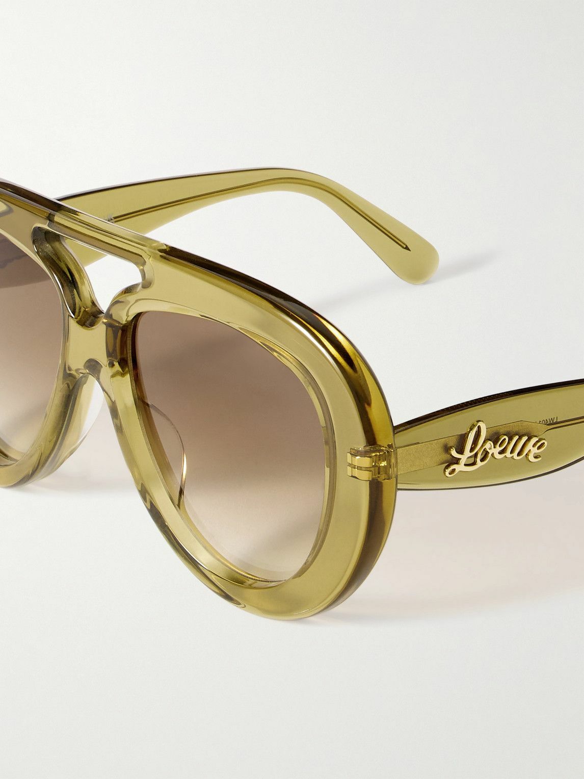 LOEWE - Curvy Aviator-Style Acetate Sunglasses Loewe