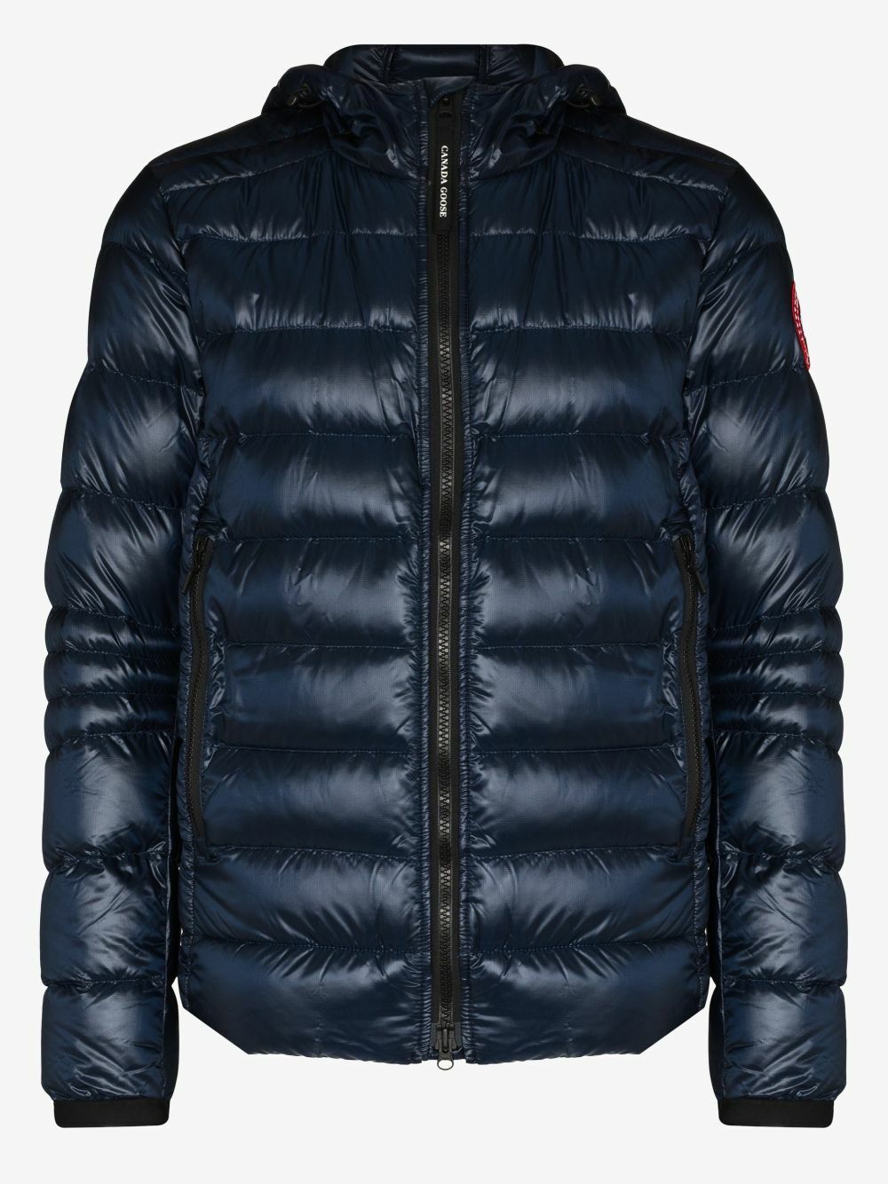 Canada Goose Blue Crofton Hooded Quilted Jacket Canada Goose