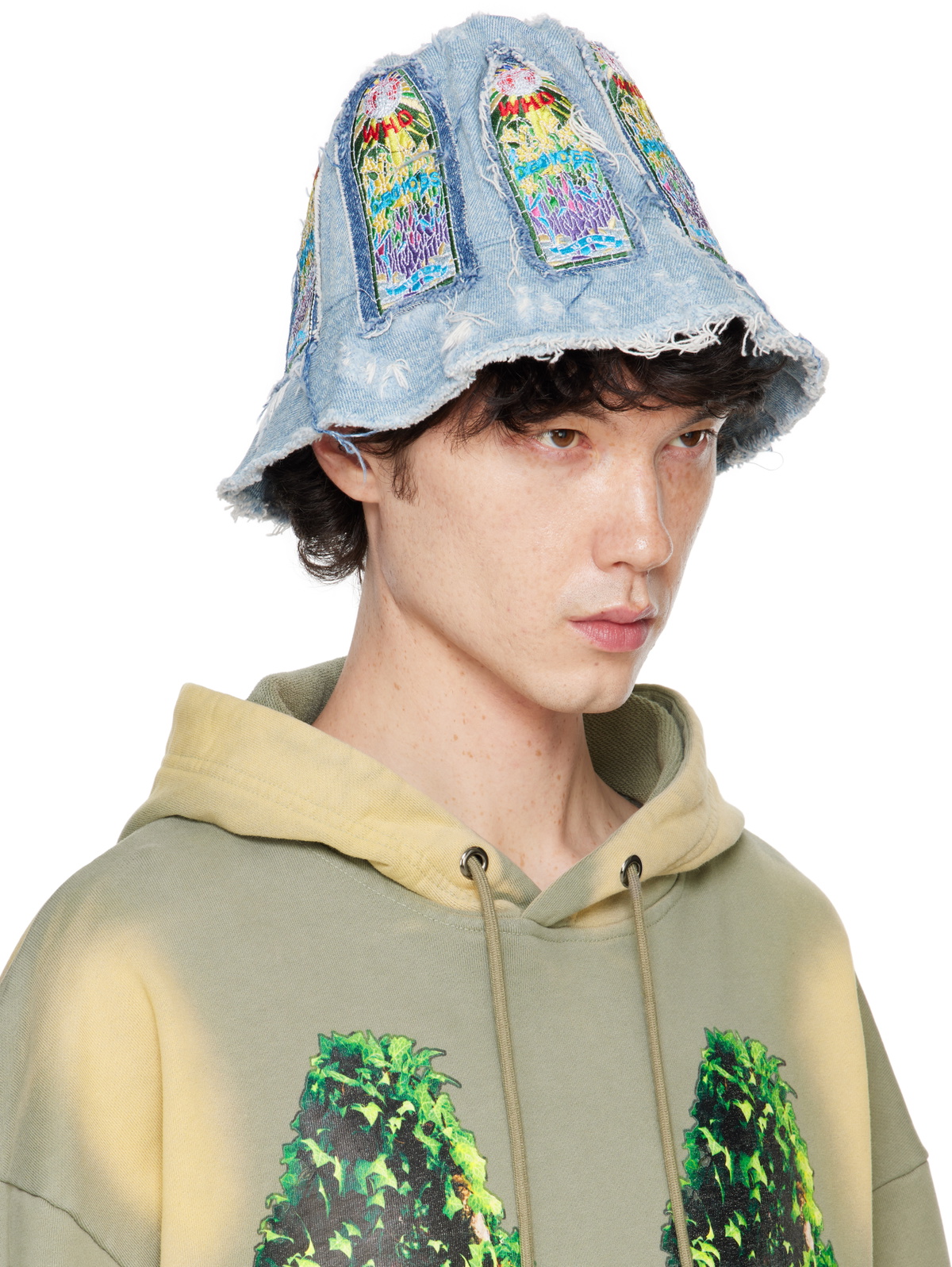Who Decides War Blue Cathedral Bucket Hat WHO DECIDES WAR by Ev Bravado