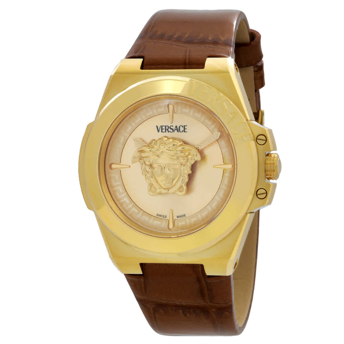 Versace Hera Quartz Gold Dial Ladies Watch VE8D00224 Versace