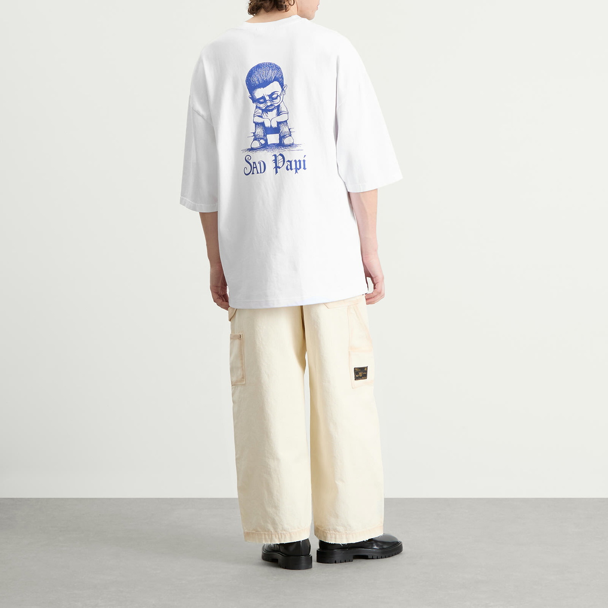 Willy Chavarria Men's Sad Papi T-Shirt in White Willy Chavarria