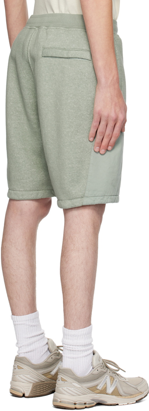 Stone Island Green Mock-Fly Shorts Stone Island