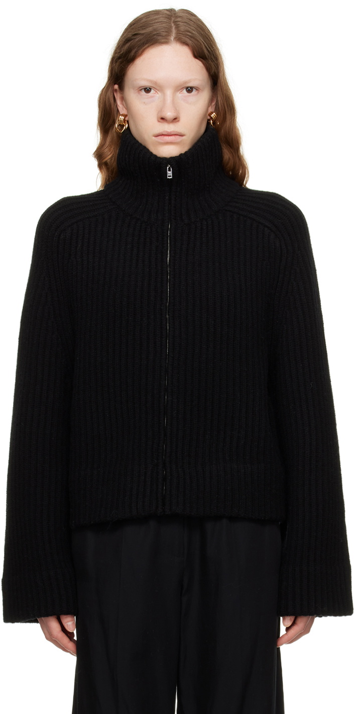 Joseph Black Zip Sweater Joseph
