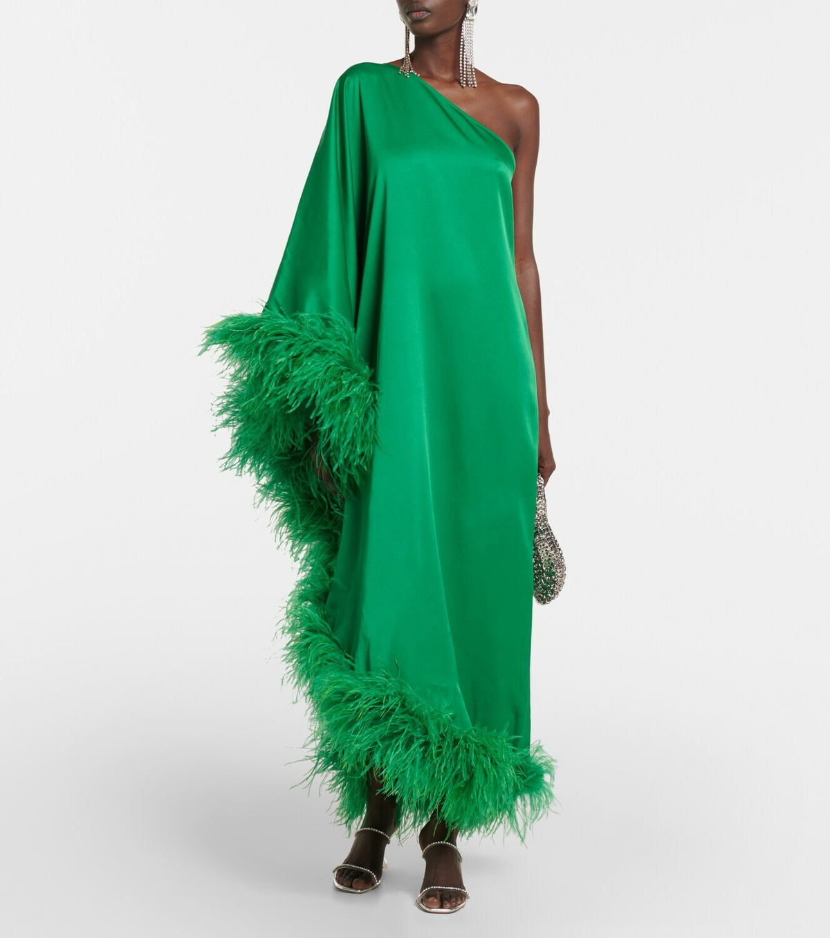 Taller Marmo Ubud feather-trimmed gown Taller Marmo