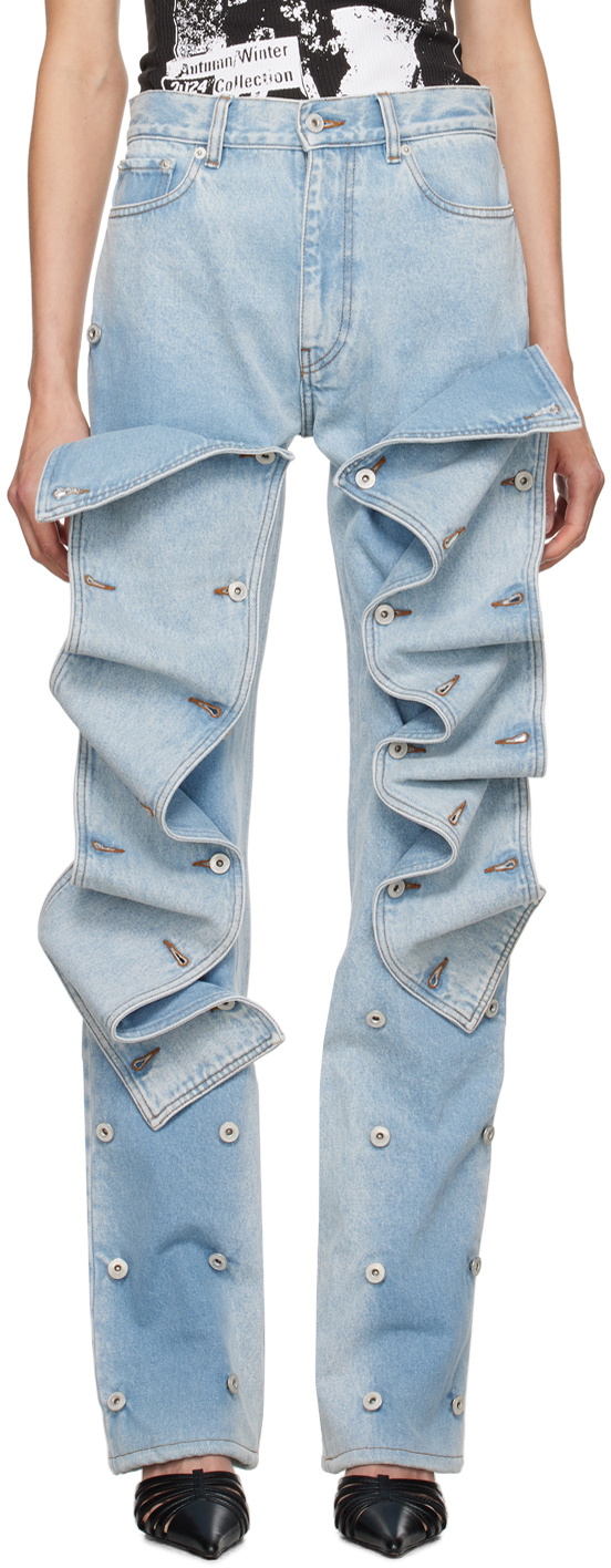 Y/Project Blue Snap Off Jeans Y/Project