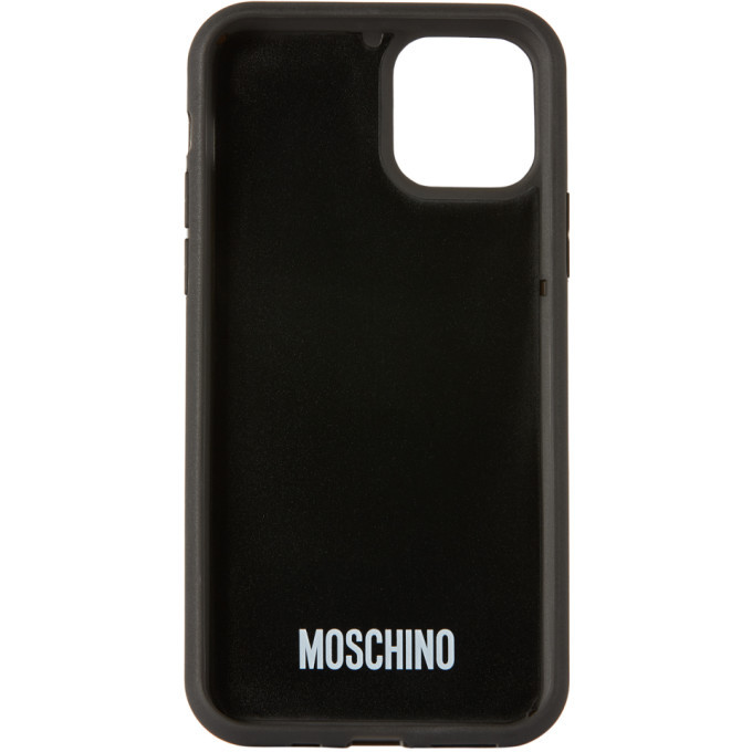 Moschino Black Geometric Logo iPhone 11 Pro Case Moschino