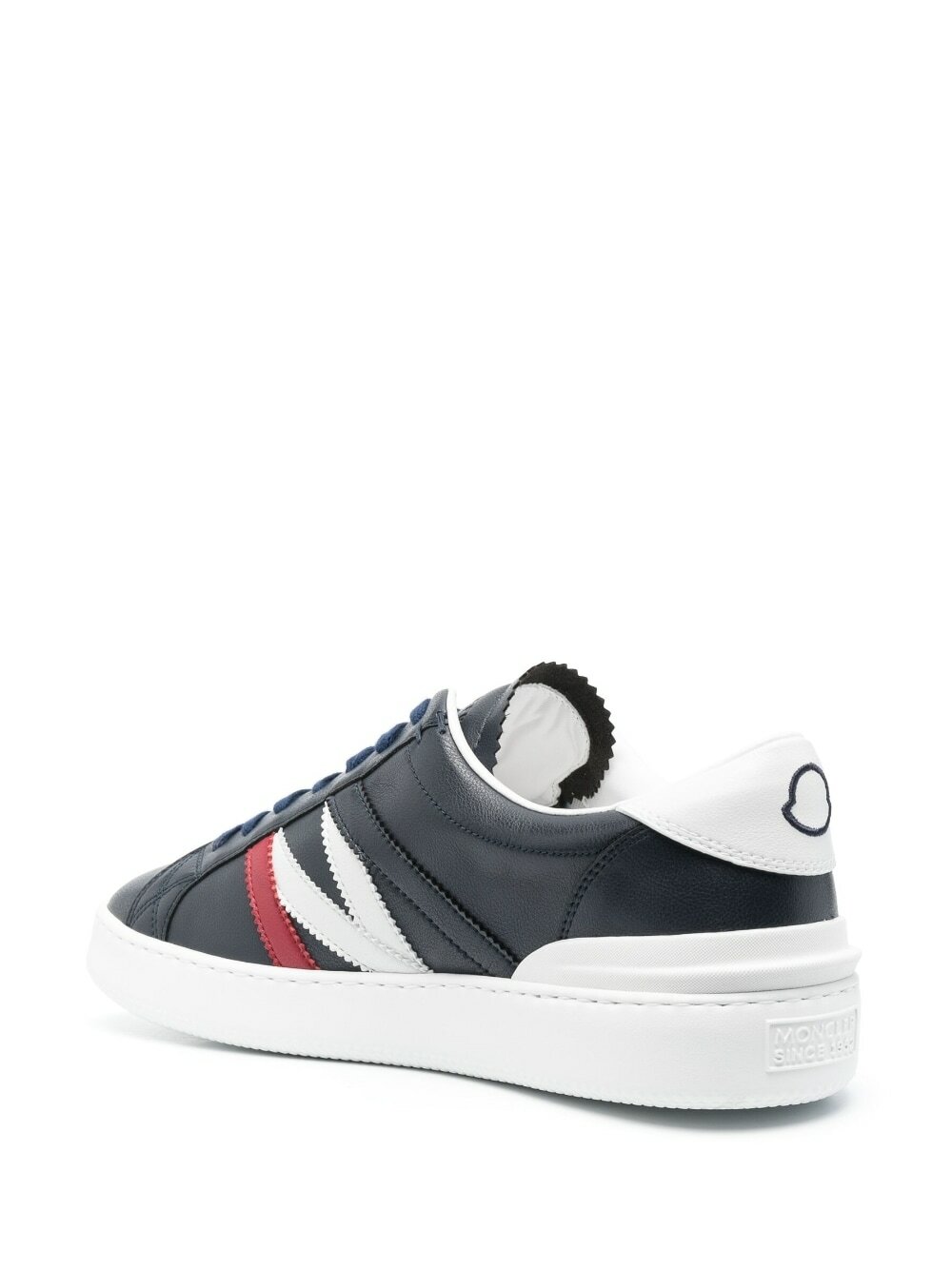 MONCLER - Monaco Low Leather Sneakers Moncler