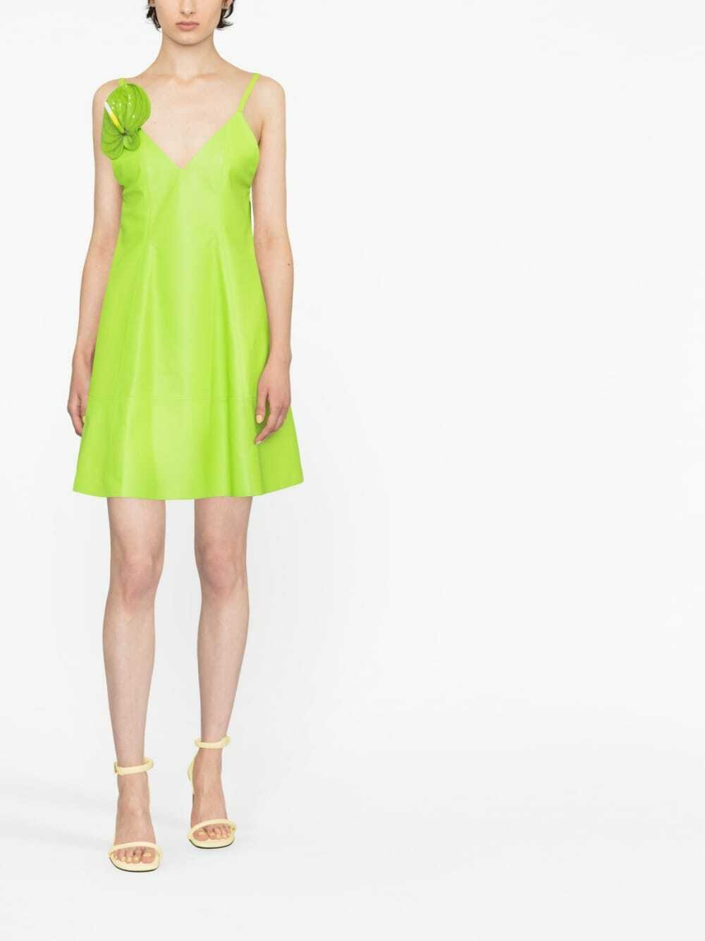 LOEWE - Leather Strappy Short Dress Loewe