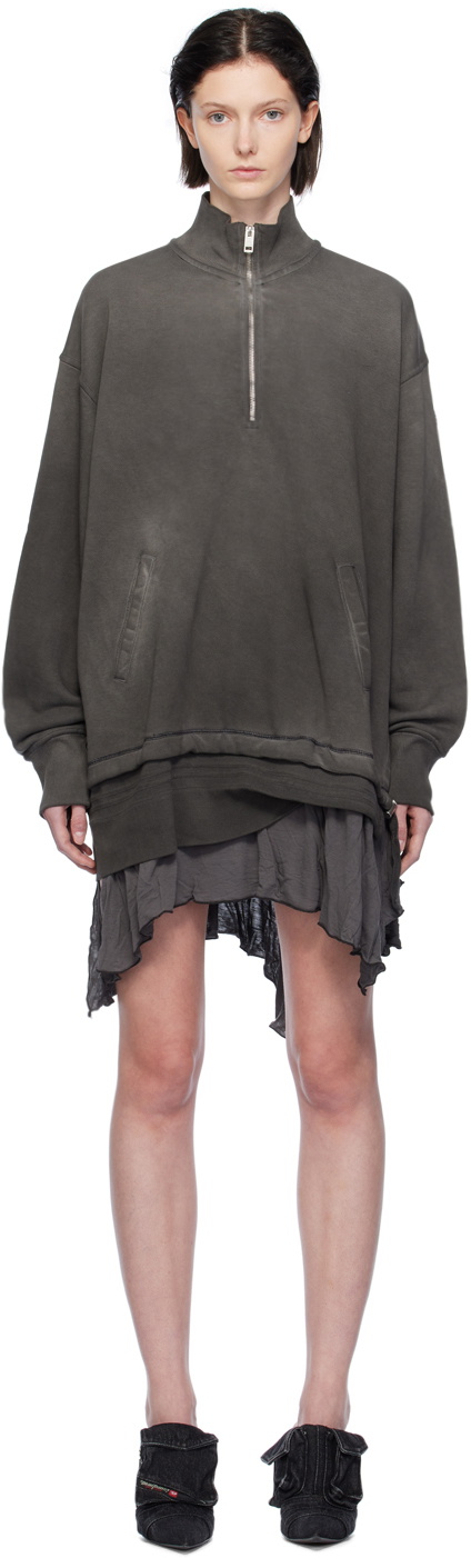 Diesel Gray D-Rolock Minidress Diesel