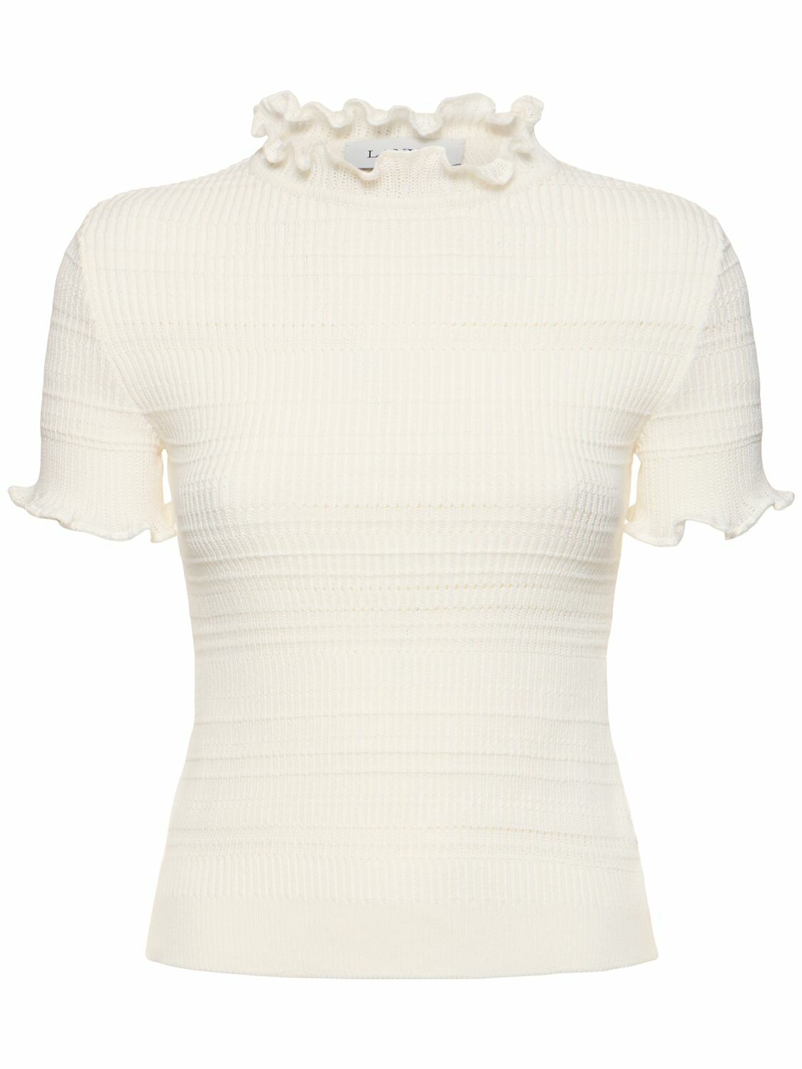 LANVIN Tricoté Cotton Knit Top Lanvin