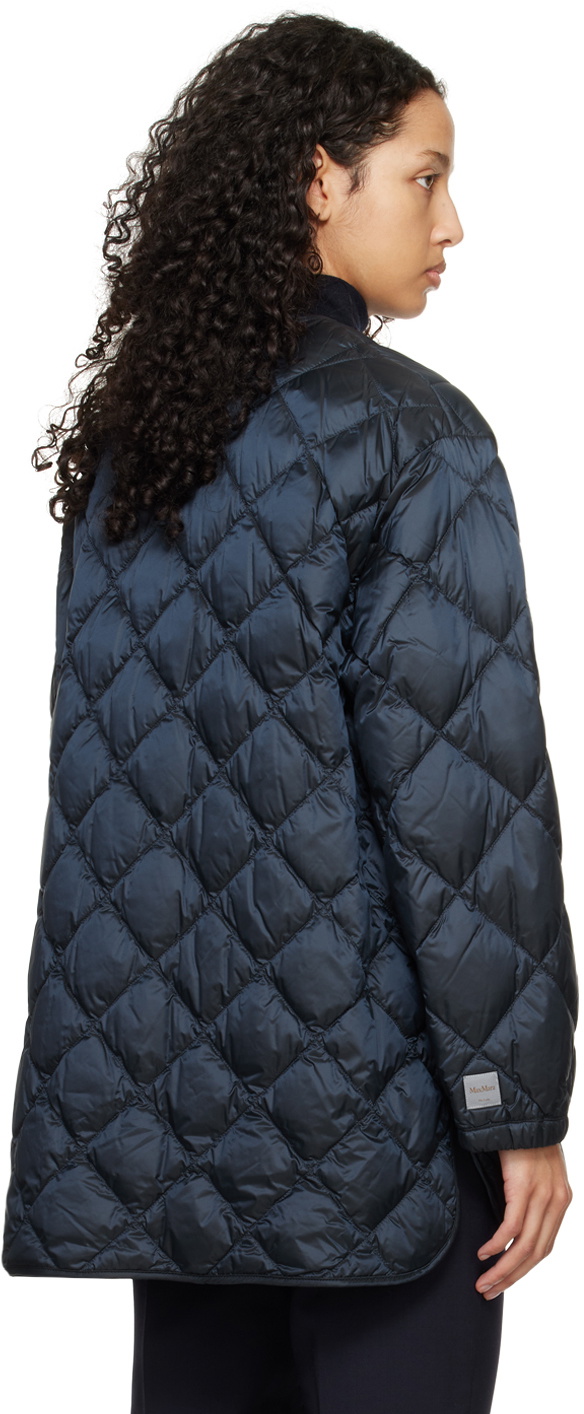 Max Mara Navy Csoft Down Jacket Max Mara