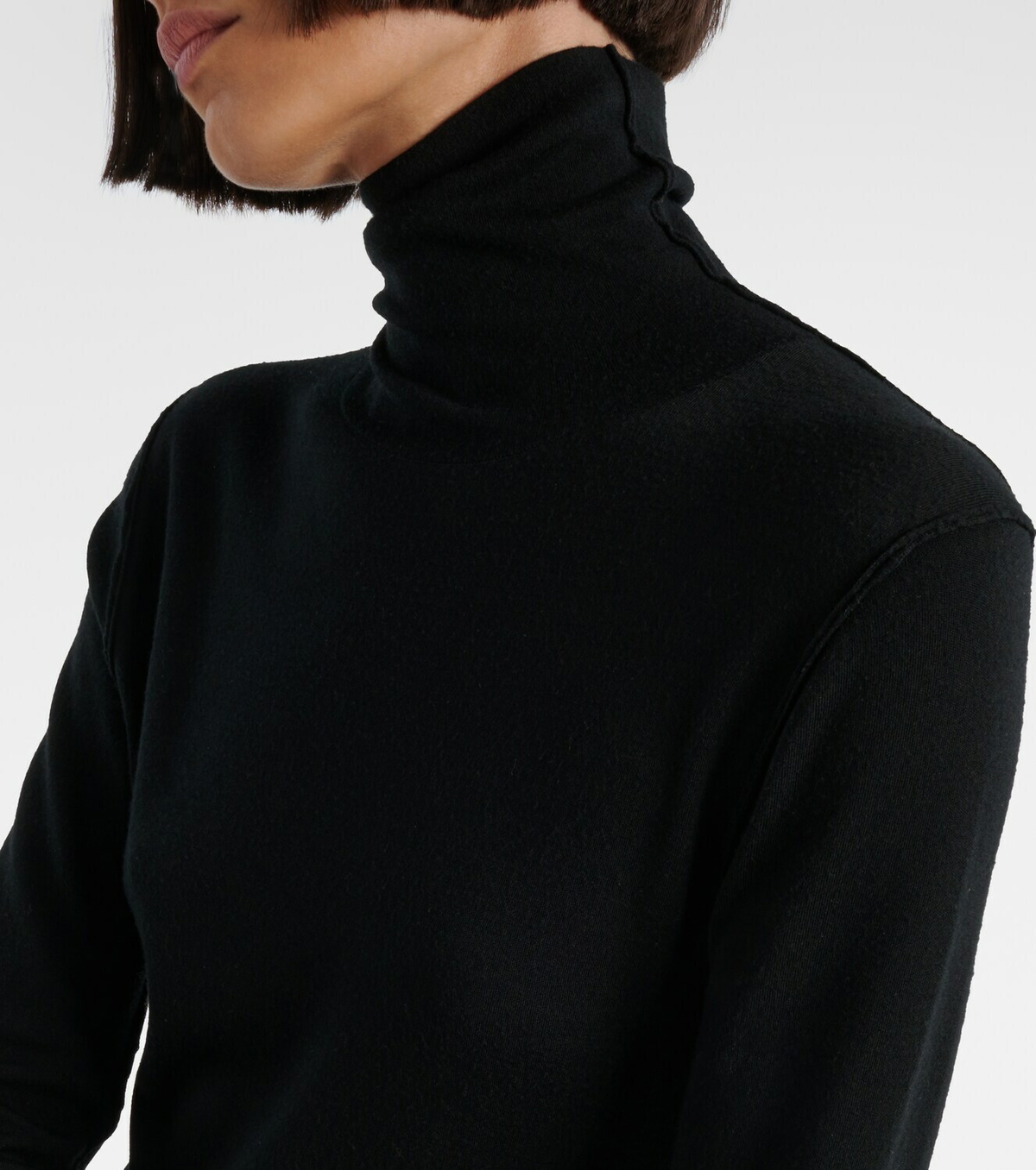 The Row Leoline turtleneck virgin wool maxi dress The Row