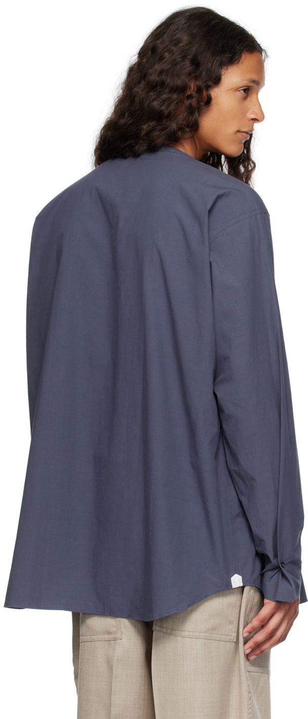 RAINMAKER KYOTO Blue Pleated Shirt RAINMAKER KYOTO