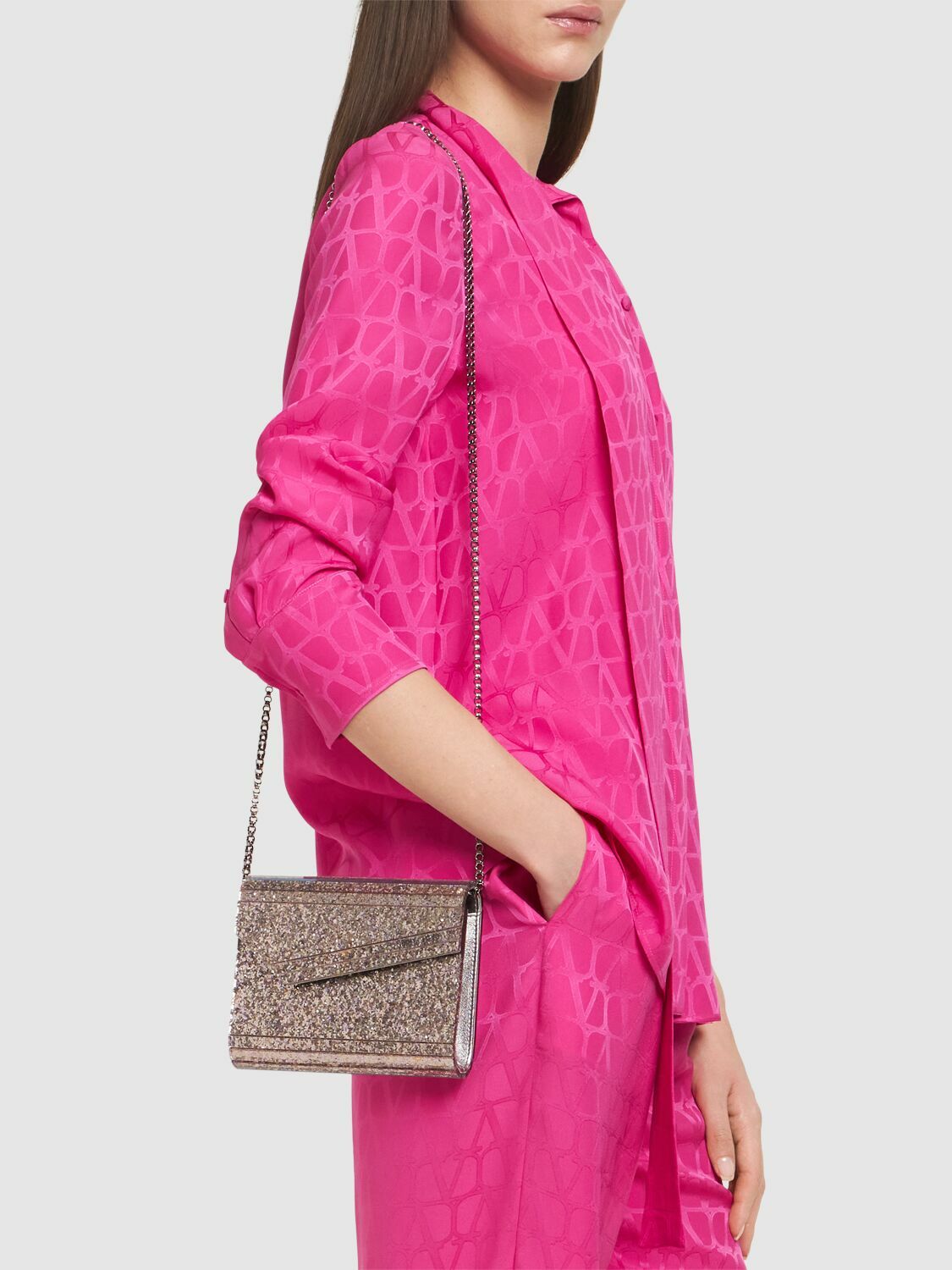 JIMMY CHOO - Candy Glittered Clutch Jimmy Choo