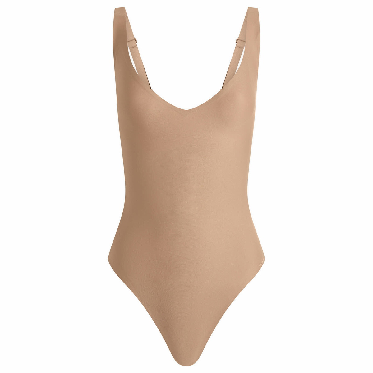 SKIMS Women's Body Core Sculpt Plunge Thong Bodysuit in Sienna SKIMS