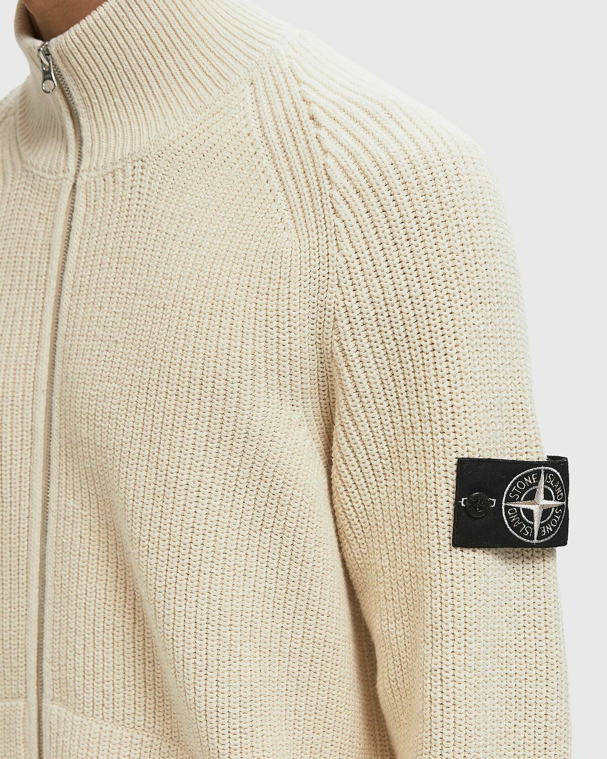 Stone Island ZIP CARDIGAN White Mens Zippers & Cardigan Stone Island