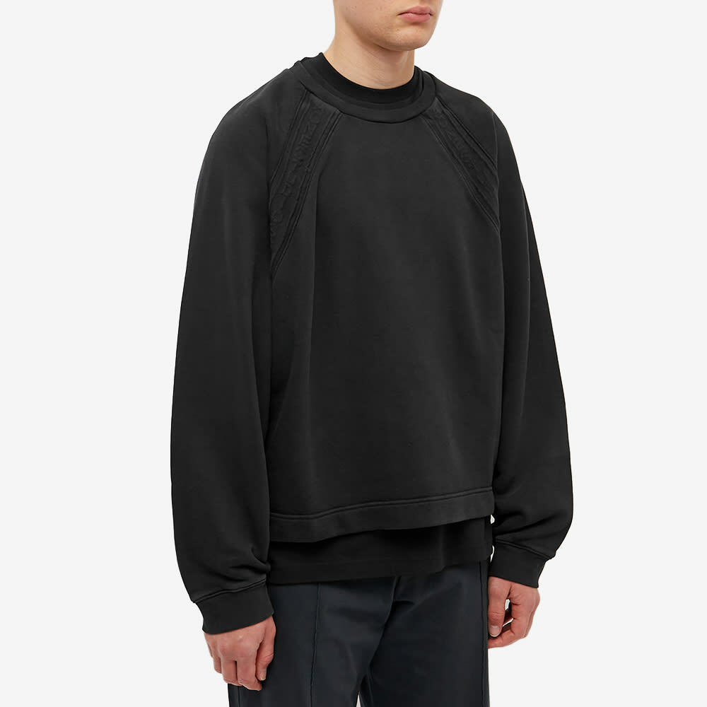 Acne Studios Men's Farmy Chain Rib Crew Sweat in Black Acne Studios