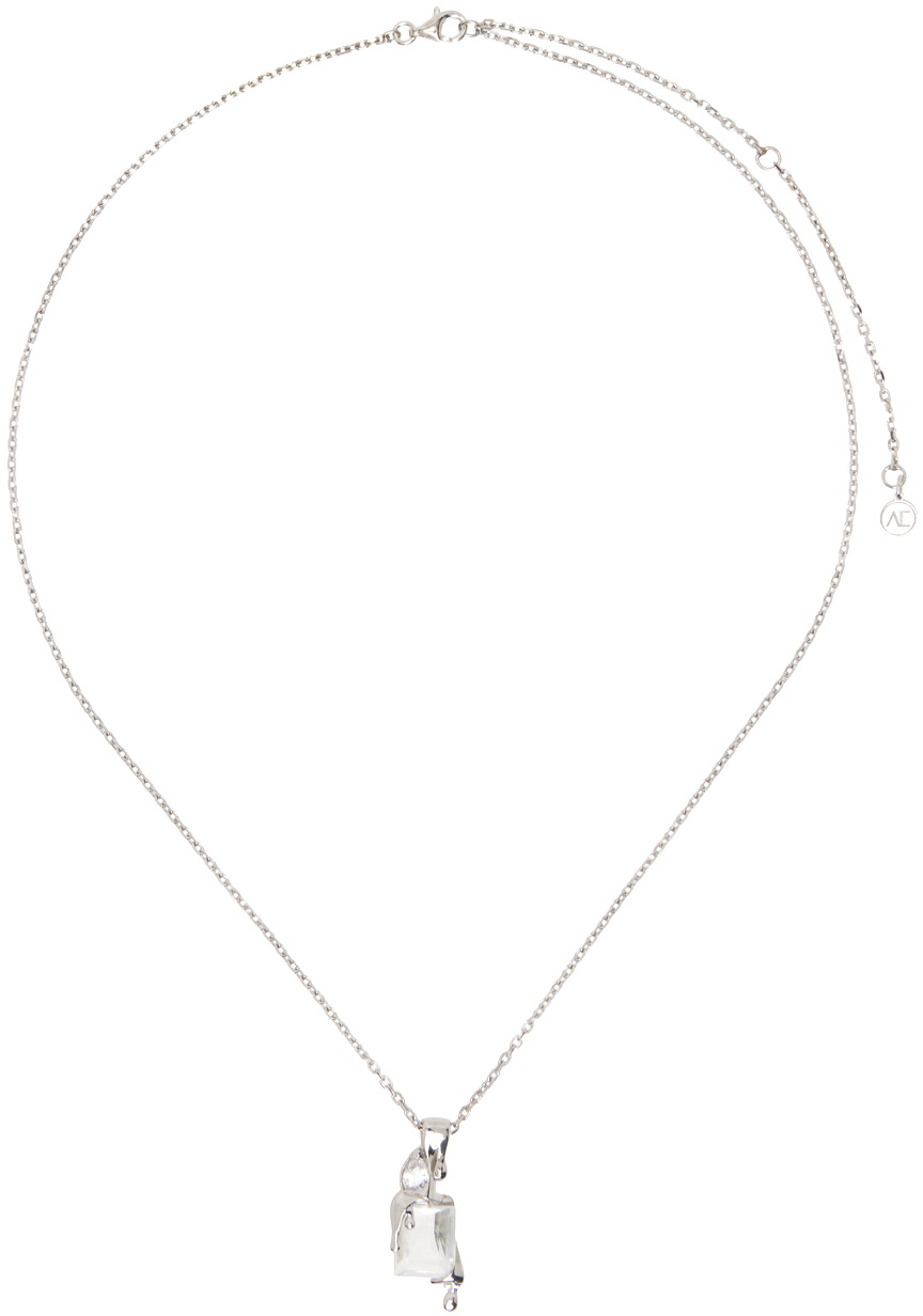Alan Crocetti SSENSE Exclusive Silver Melting Necklace Alan Crocetti
