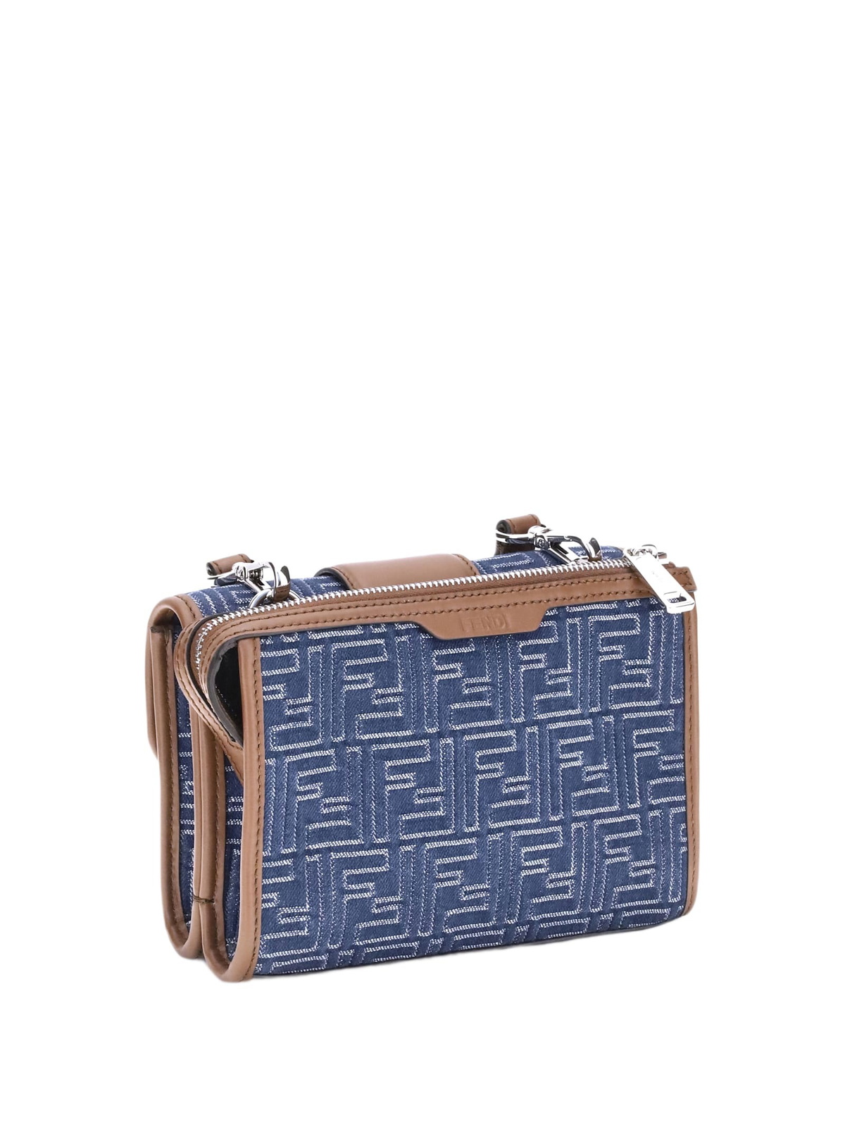 Fendi Baguette Denim Shoulder Bag Fendi