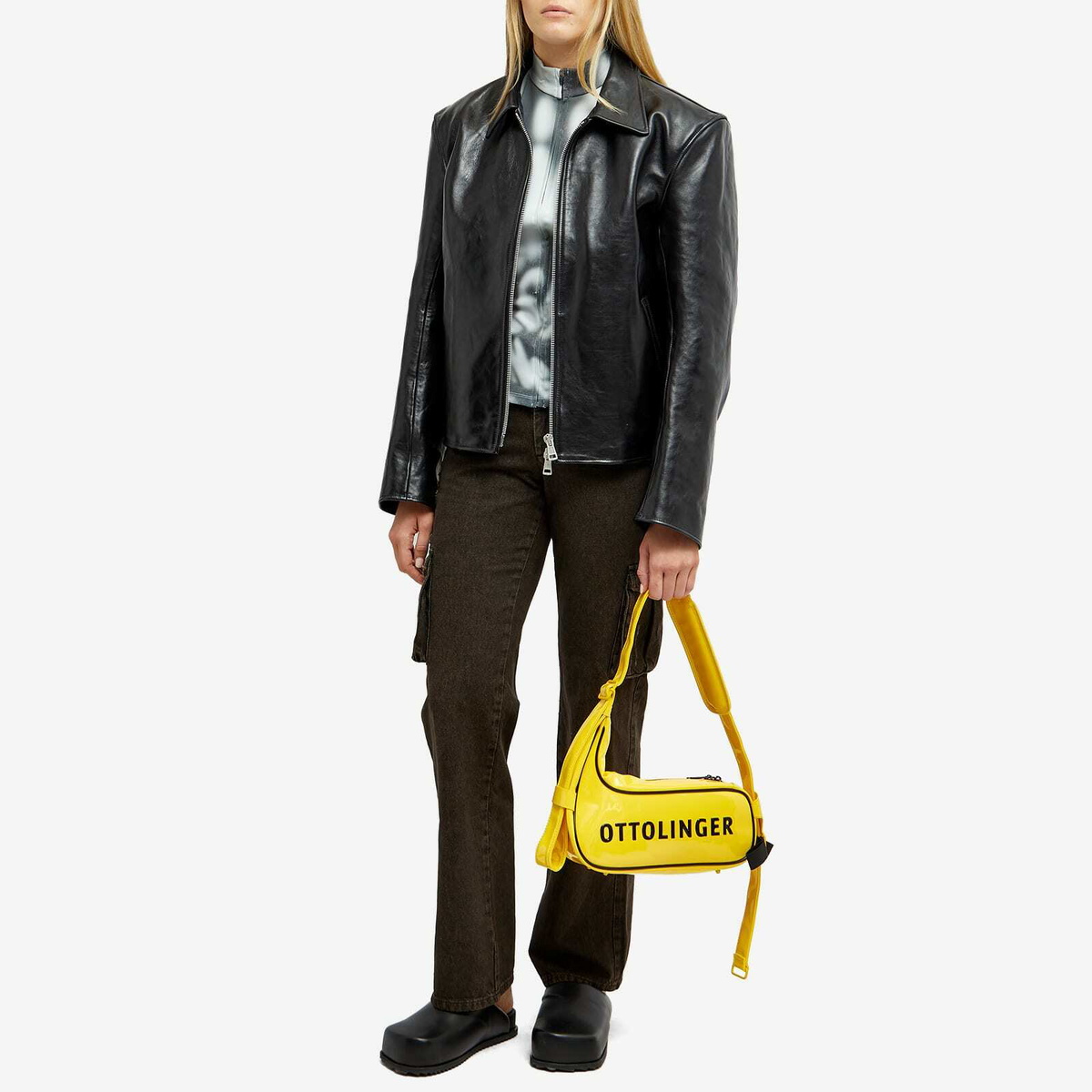 Ottolinger Women's x Puma Shoulder Bag in Lemon Chrome Ottolinger
