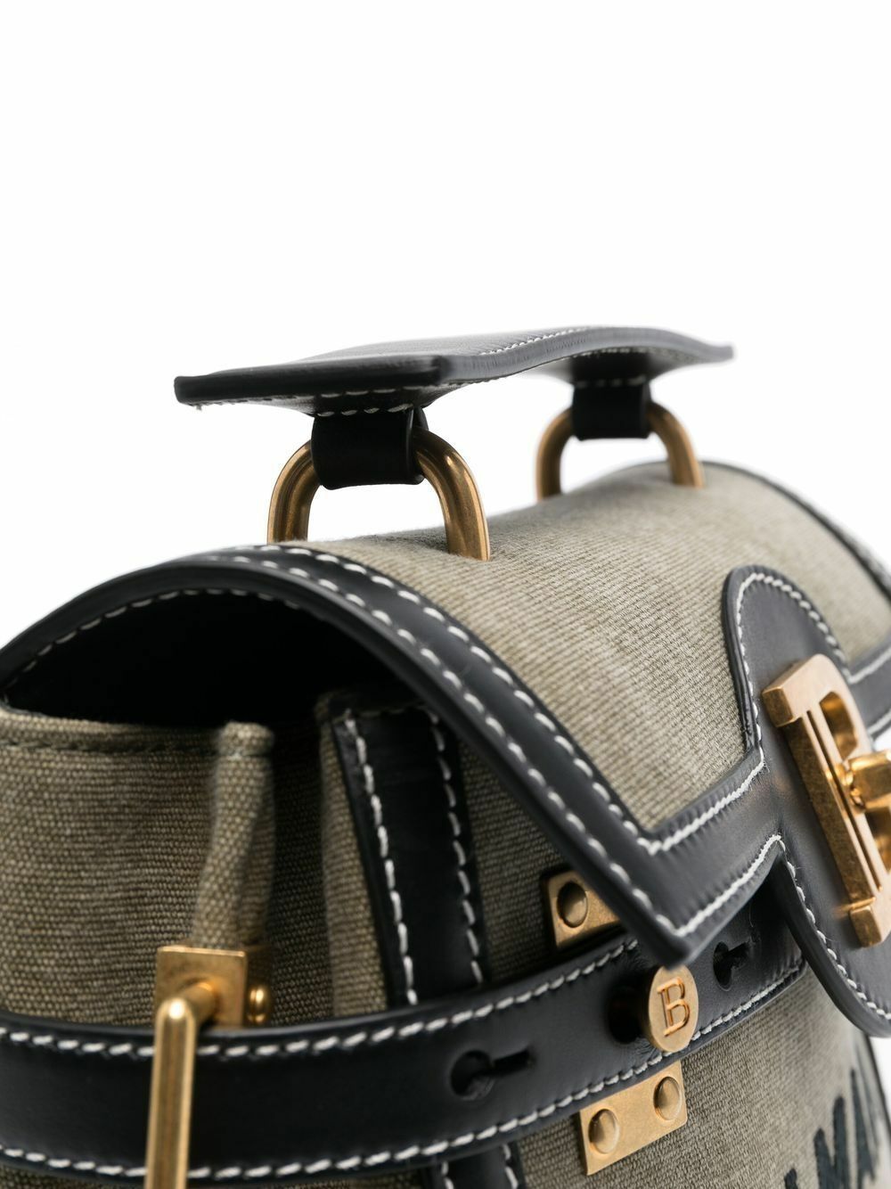 Balmain Green B-Buzz 23 Shoulder Bag Balmain