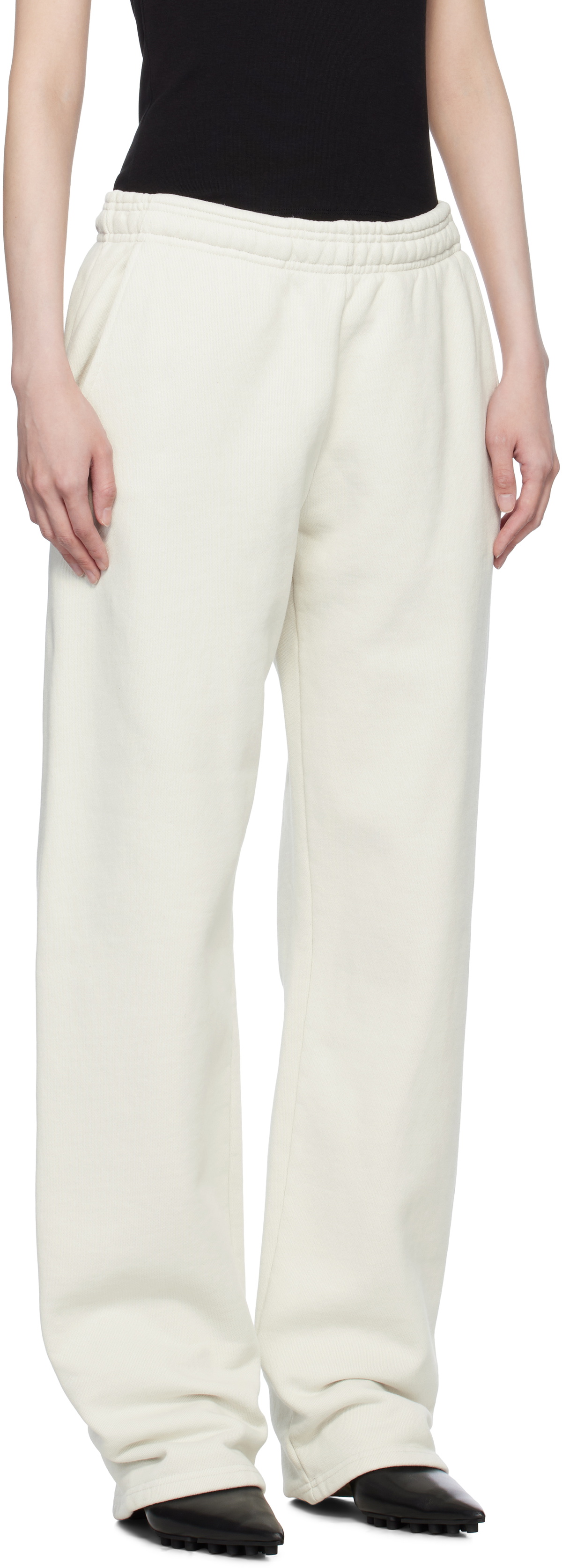 Entire Studios Off-White Straight-Leg Sweatpants Entire Studios