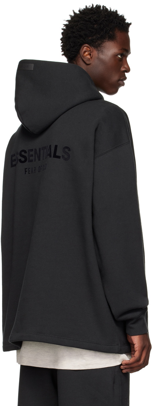 Fear of God ESSENTIALS Black Relaxed Hoodie Fear Of God Essentials
