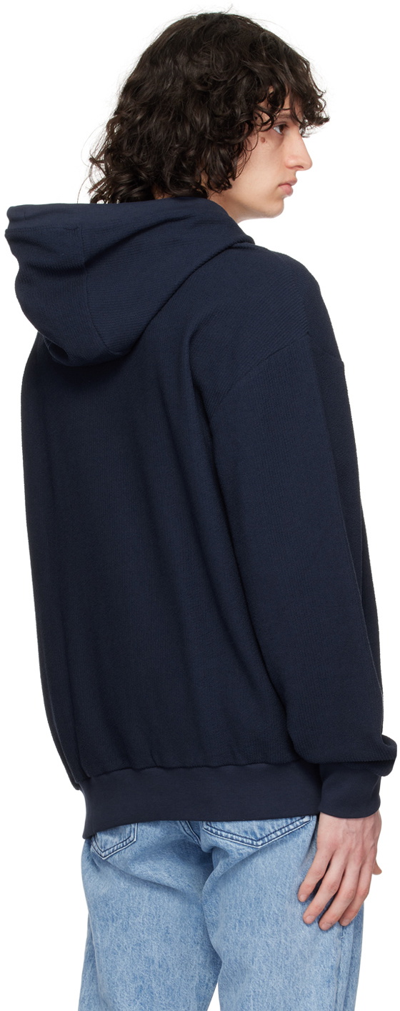 BOSS Navy Drawstring Hoodie BOSS