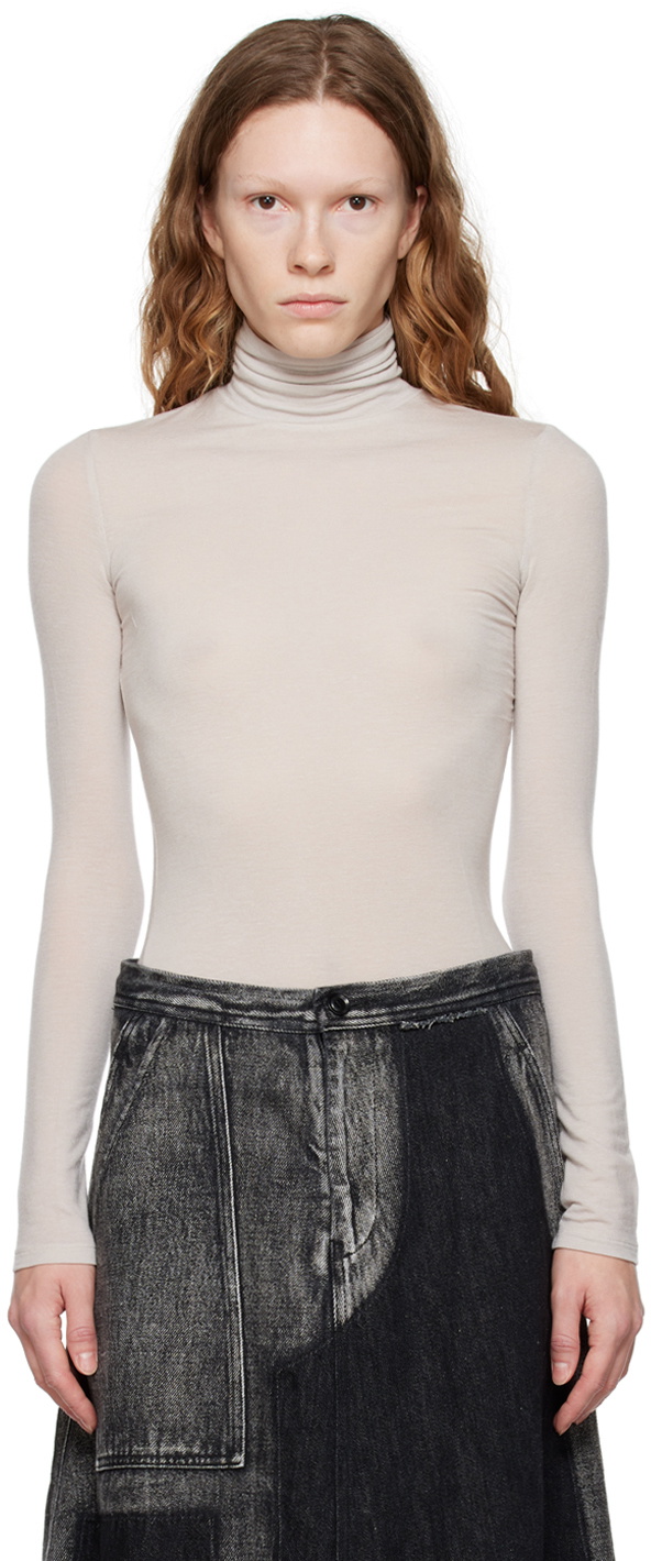 AMOMENTO Gray Lightweight Turtleneck AMOMENTO