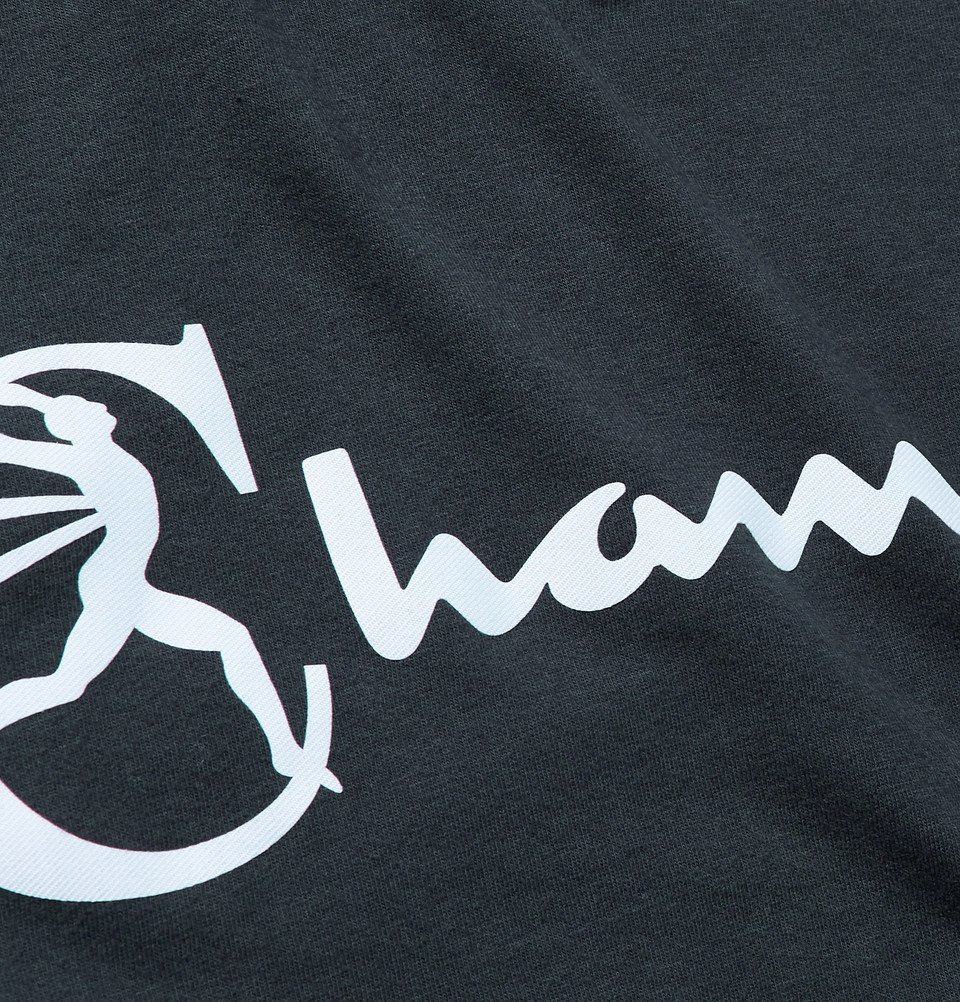 Todd Snyder Champion - Logo-Print Cotton-Jersey T-Shirt - Midnight blue ...