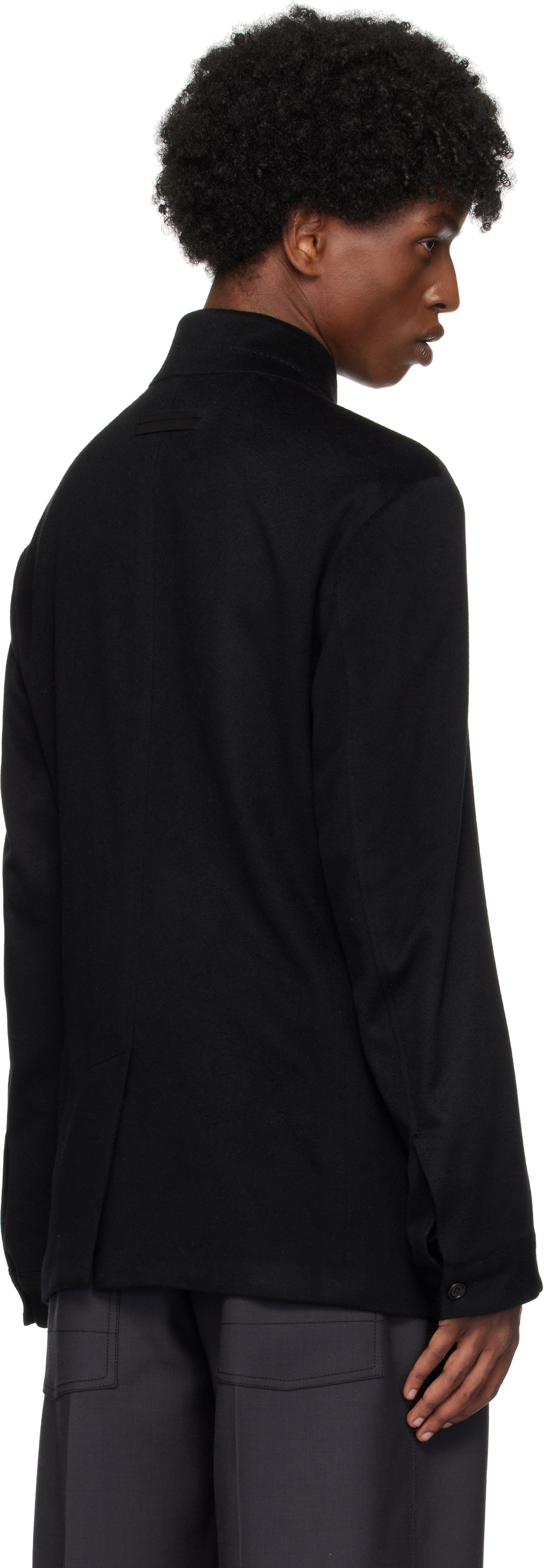 ZEGNA Black Oasi Cashmere Il Conte Jacket Zegna
