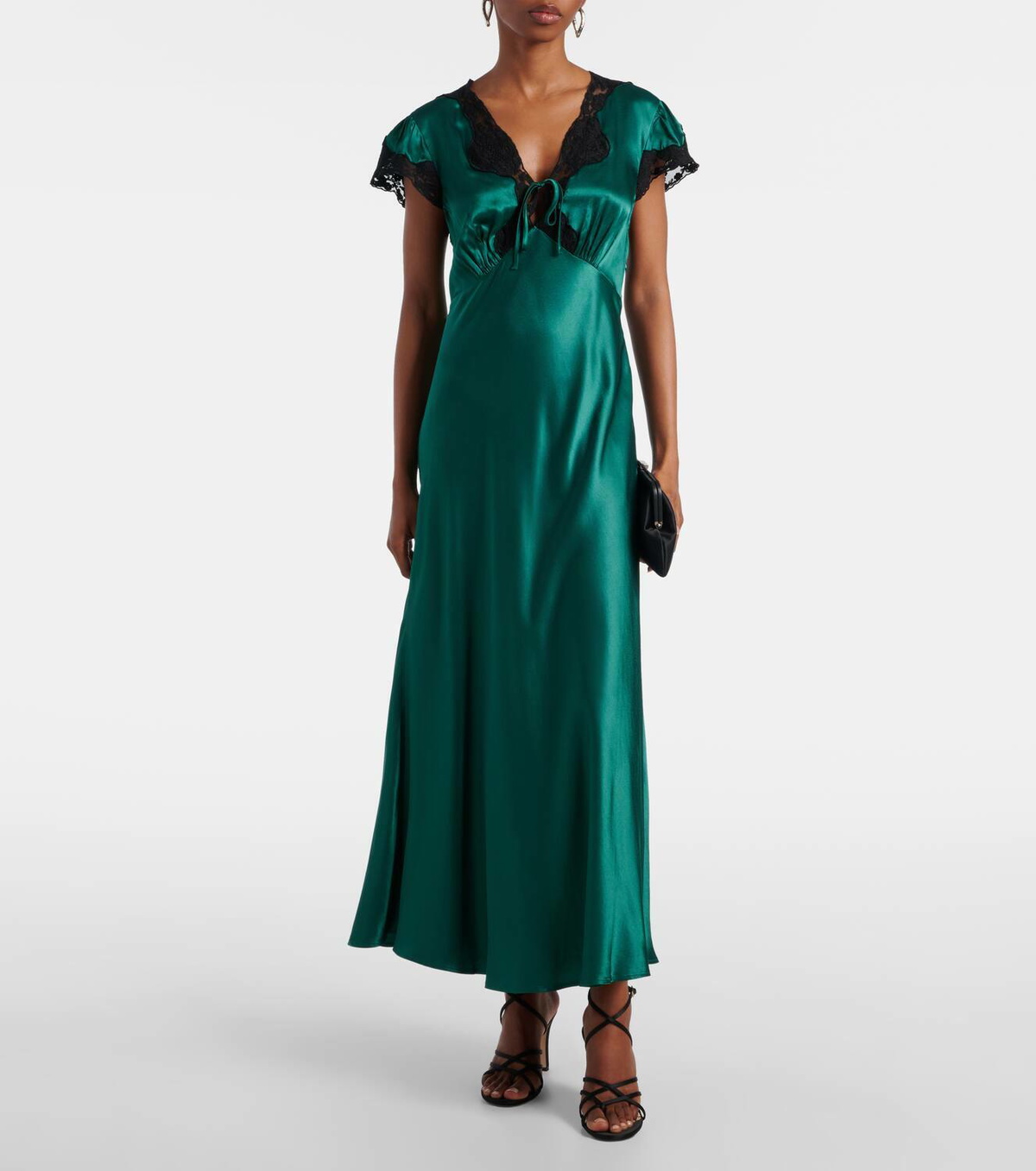 Rixo Amari satin midi dress Rixo