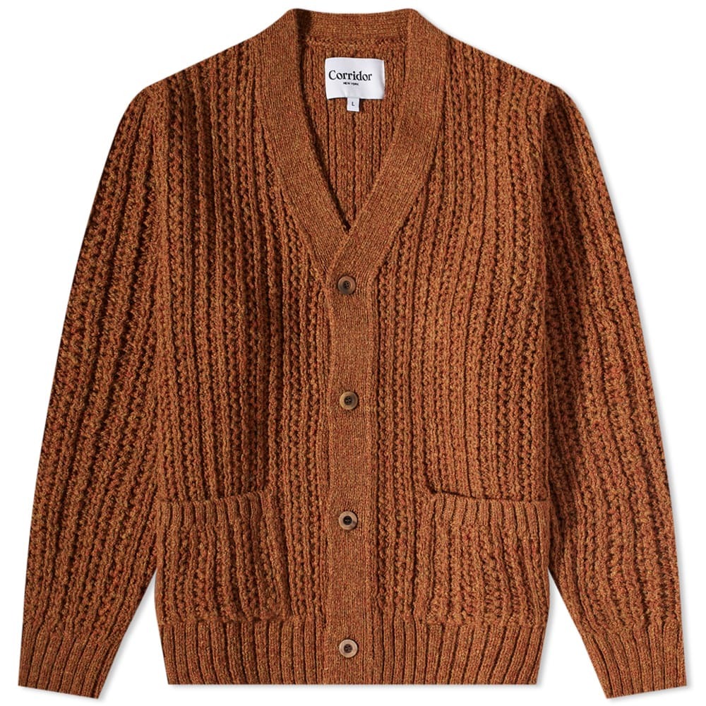 Corridor Men's Braided Cardigan in Umber Corridor
